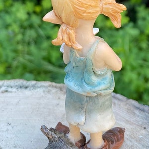 Mini Fairy Garden Pixie Girl Hugging Rabbit, Miniature Garden ...