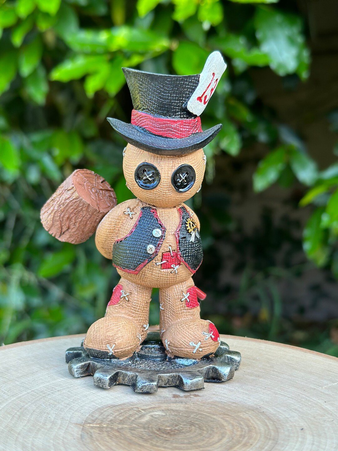 Pinhead Monster's mallet Max Figurine, Halloween Steampunk Decor ...