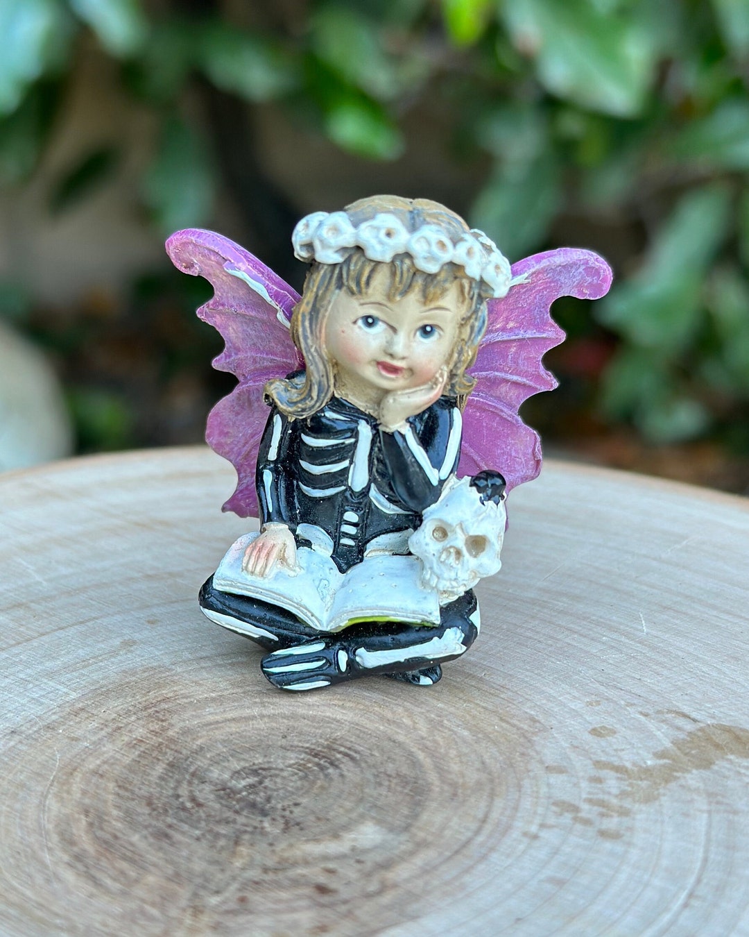 Miniature Halloween Fairy Girl Skeleton, Mini Halloween Figurines ...