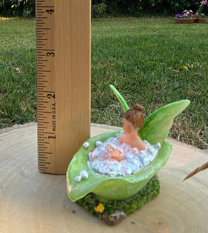 Miniature Fairy Bathing in a Bubble Bath Whimsical Fairy - Etsy