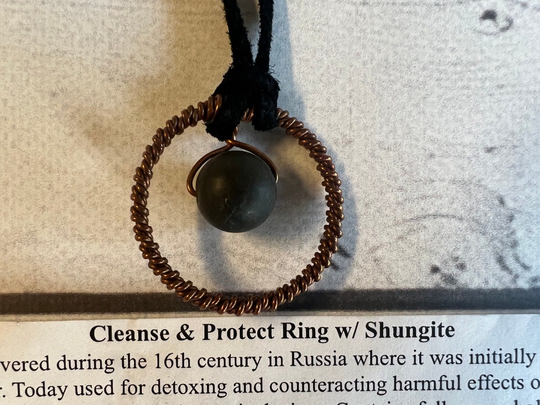 Cleanse & Protect Ring W Shungite - Etsy