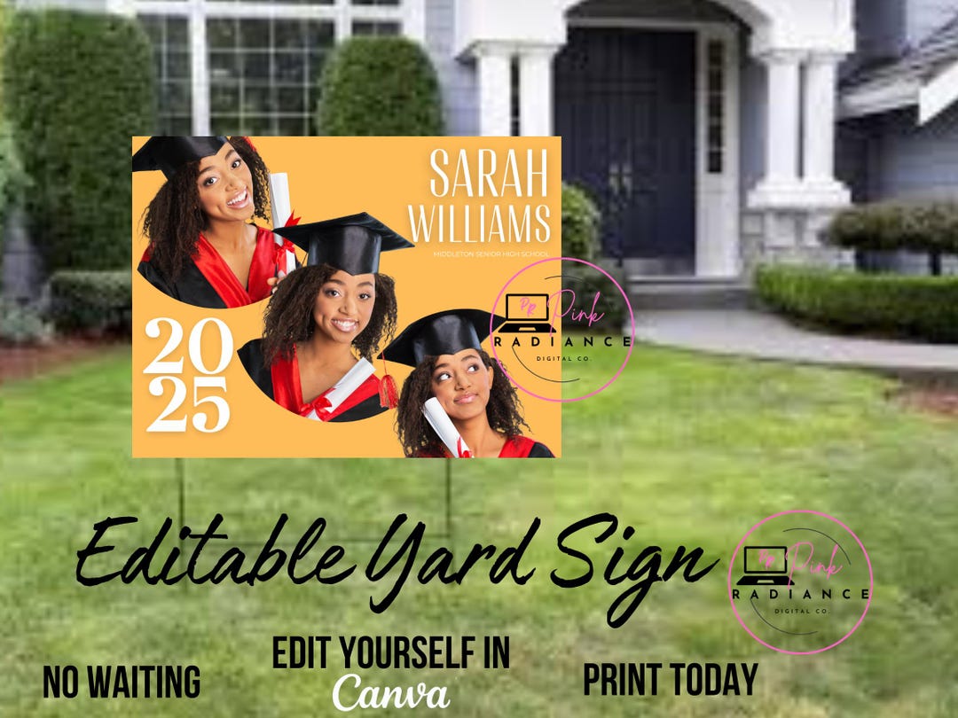 Class of 2025 Senior Yard Sign, Graduation Yard Sign, Custom Yard Sign ...