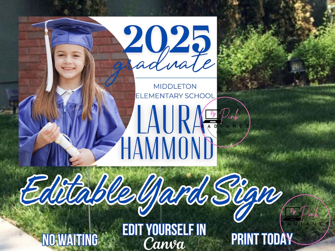 Class of 2025 Senior Yard Sign, Graduation Yard Sign, Custom Yard Sign ...