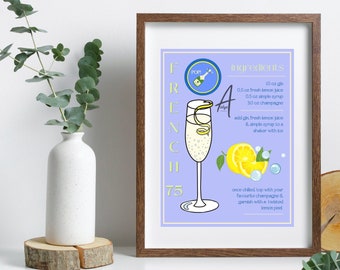French 75 Poster - Etsy