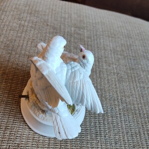 Vintage Gorham White Doves Music Box Gift Japan Figurine With On/off ...
