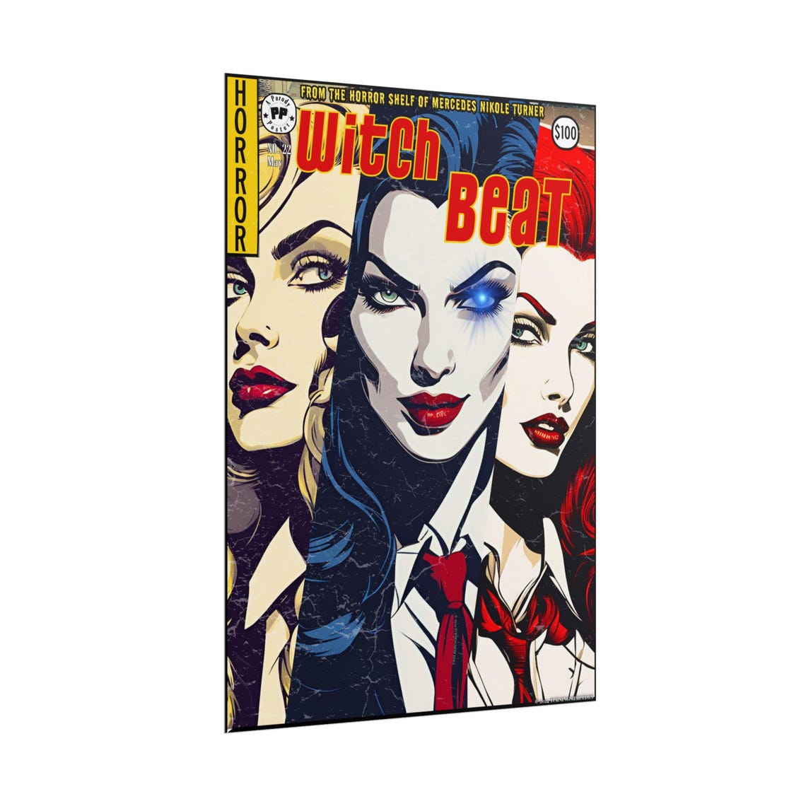 Witch Beat Rolled Poster, Series XXII Witchy Spoof Comic Book Cover ...