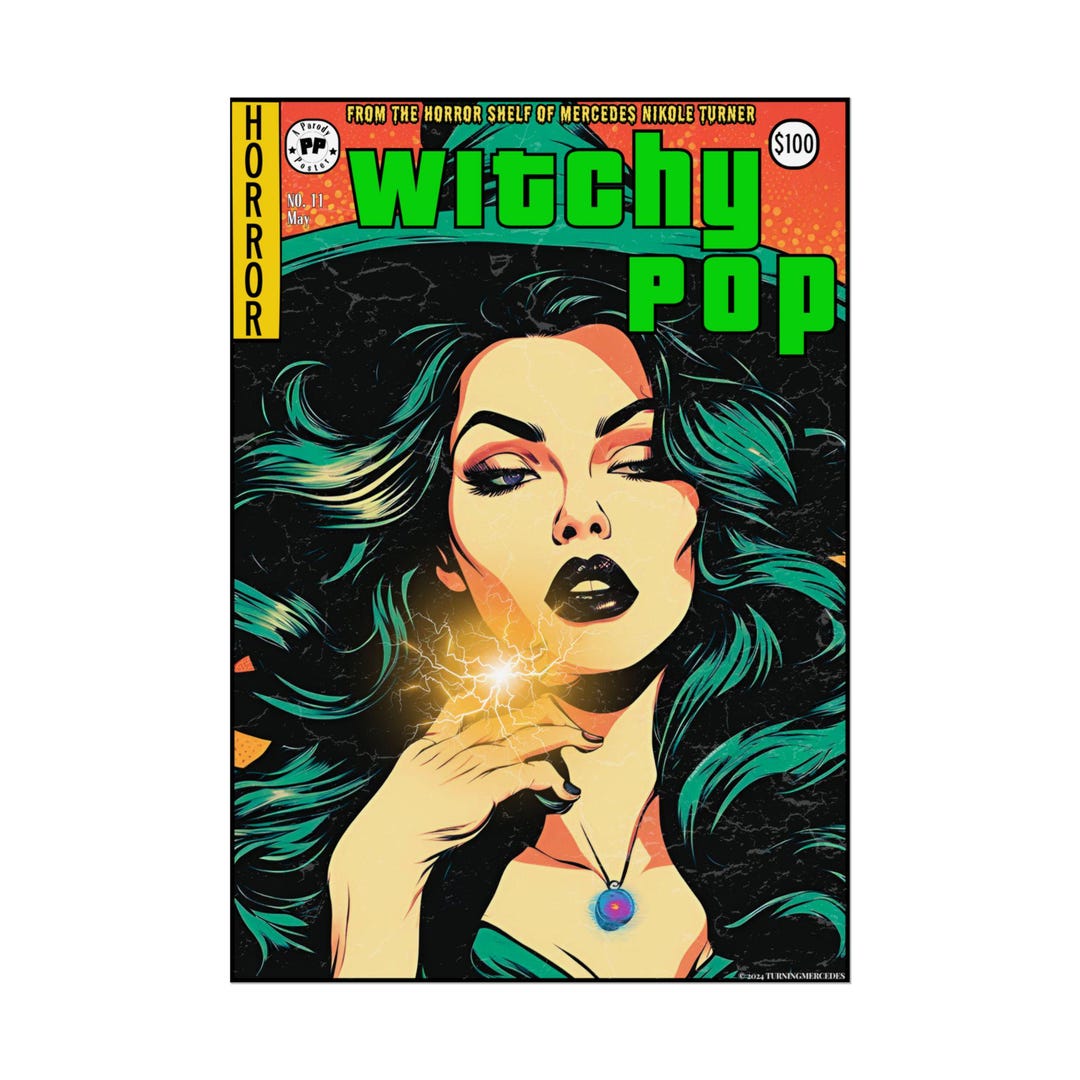 Witchy Pop Rolled Poster, Series XI Witchy Spoof Comic Book Cover ...