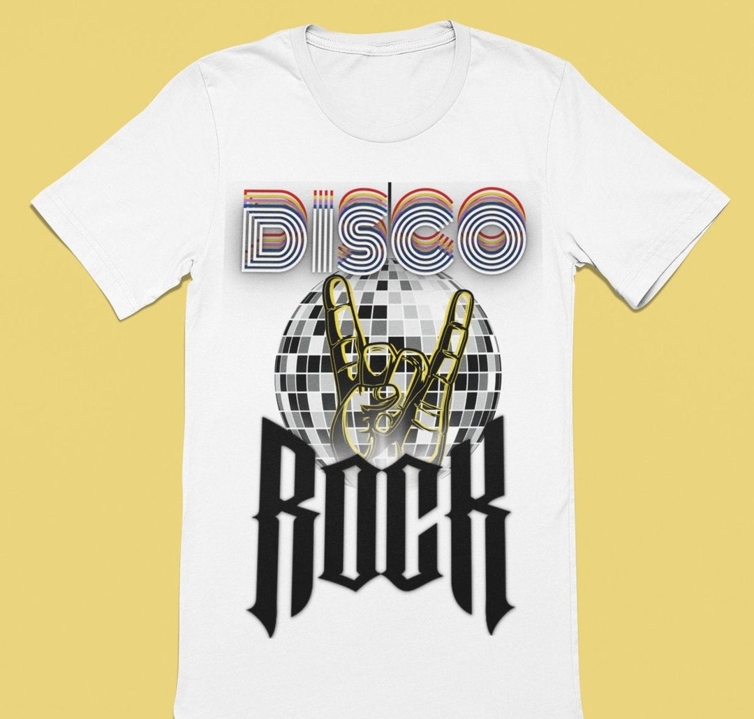 Disco Rock Shirt Clash of 2 Eras Classic Rock Retro Disco - Etsy