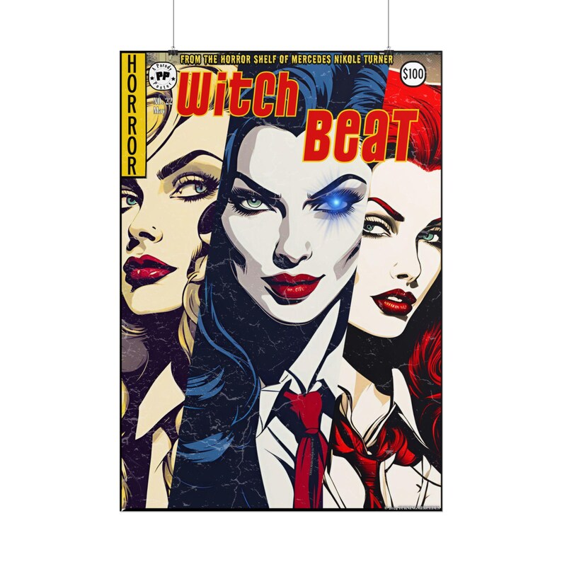 Witch Beat Rolled Poster, Series XXII Witchy Spoof Comic Book Cover ...