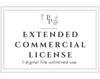 Extended Commercial License and for Unlimited Use - Etsy