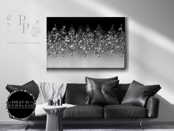 Black Abstract Art Printable Poster Poster Art Abstract Art - Etsy