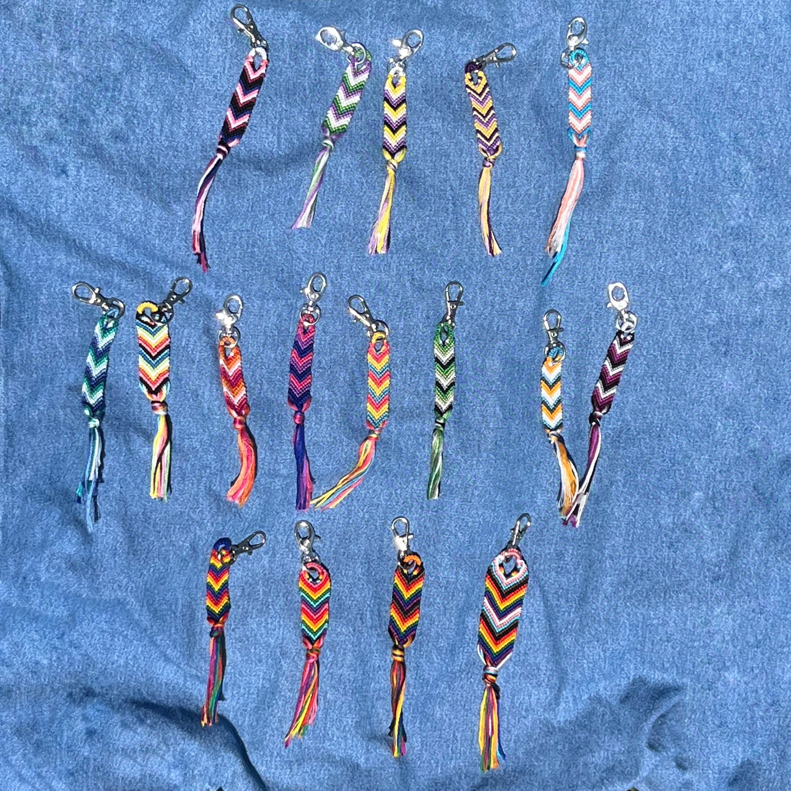 Pride Flag Keychains and Bracelets - Etsy