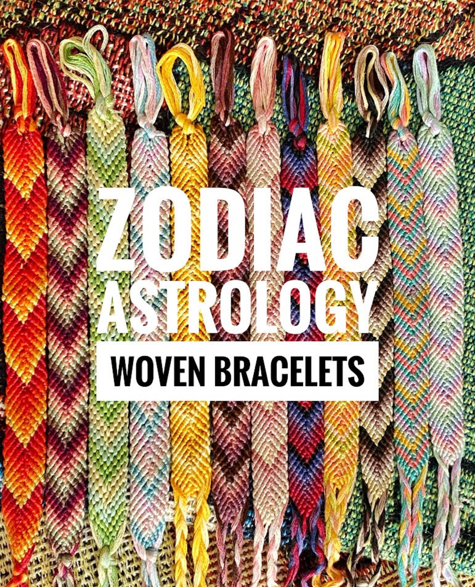 Zodiac Astrology Themed Handmade Woven Bracelets - Etsy
