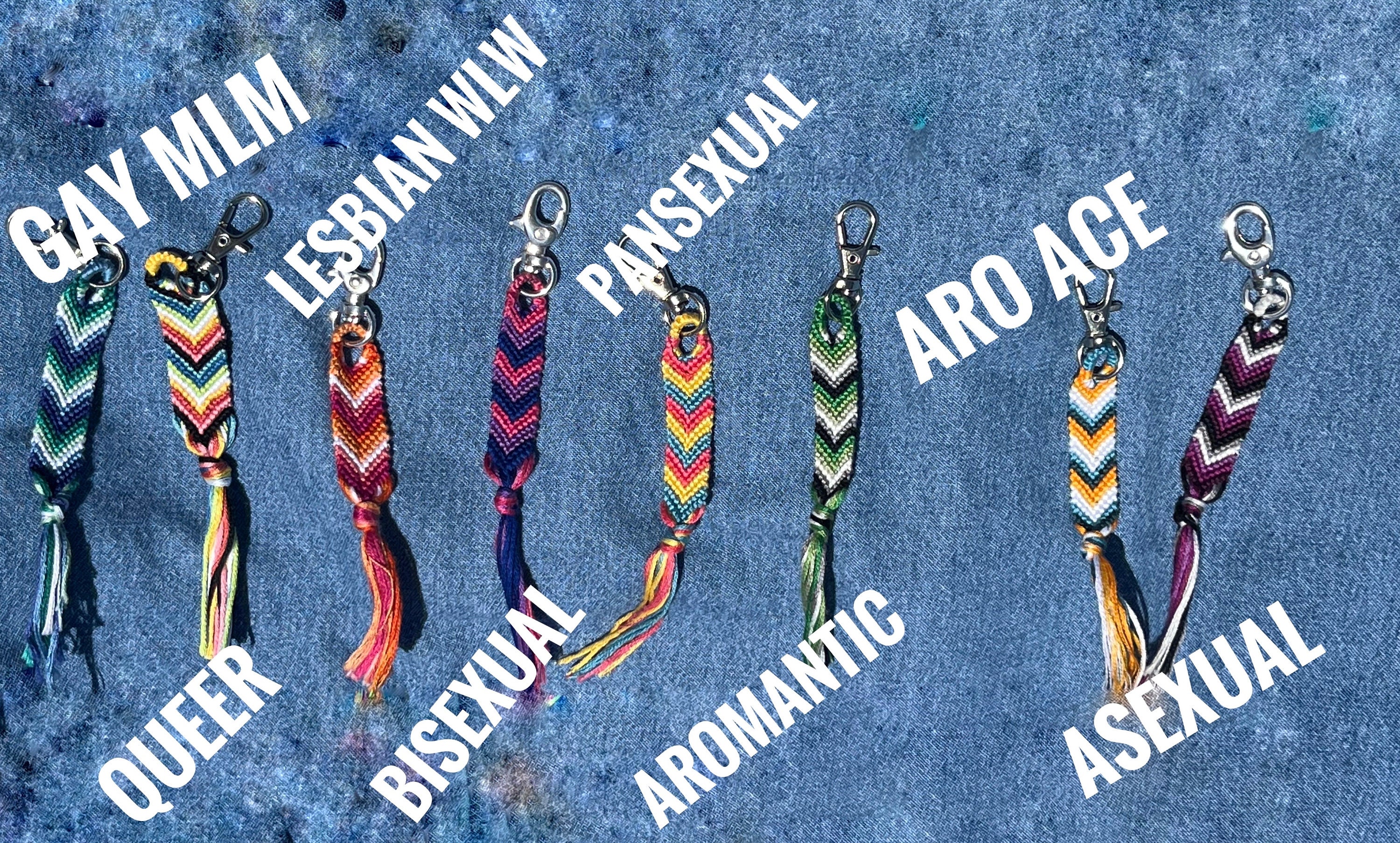 Pride Flag Keychains and Bracelets - Etsy
