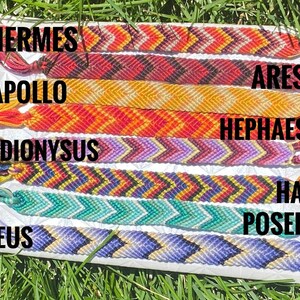 Greek God & Goddess Themed Handmade Woven Bracelets - Etsy