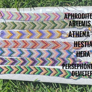 Greek God & Goddess Themed Handmade Woven Bracelets - Etsy