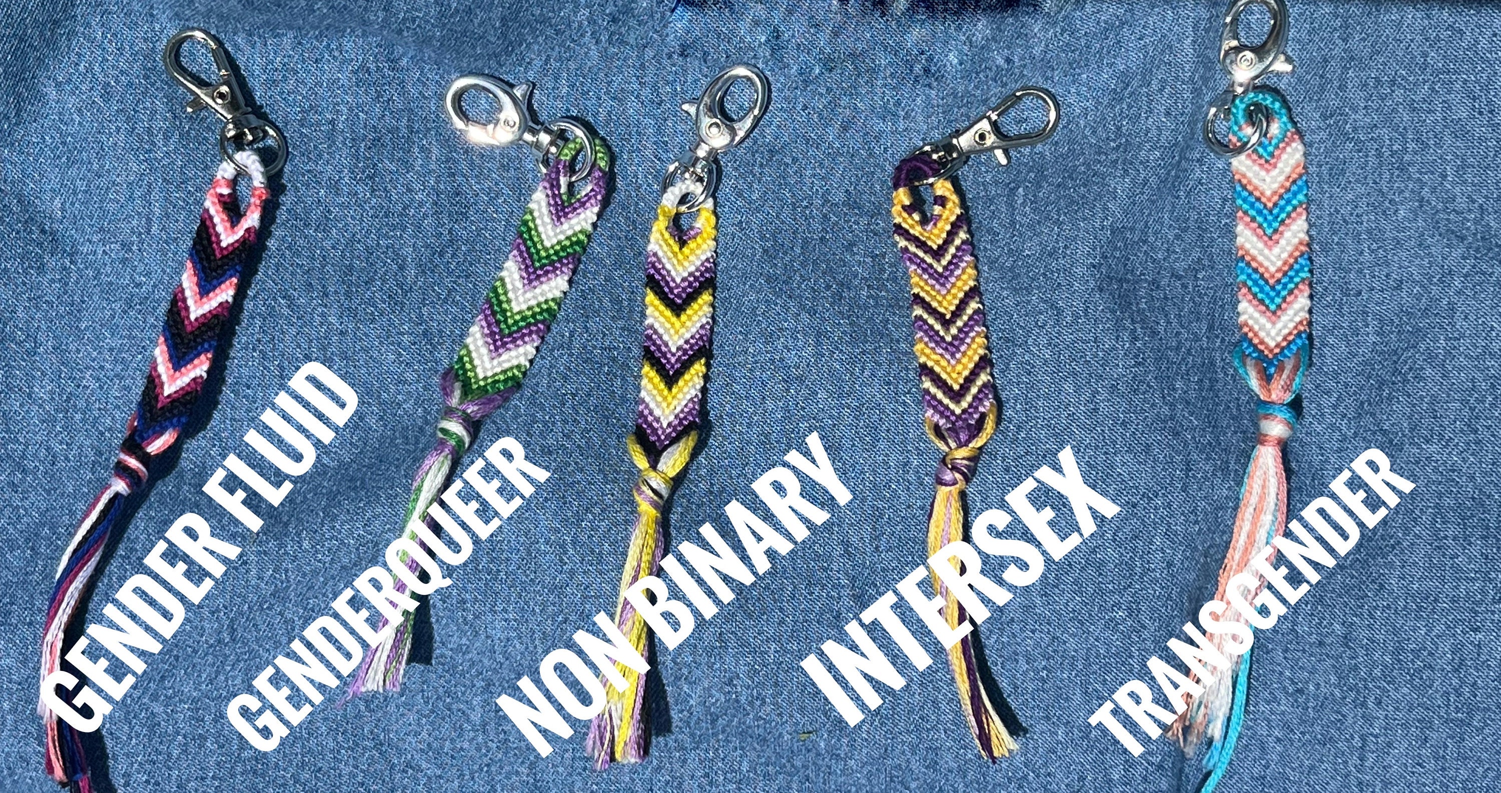Pride Flag Keychains and Bracelets - Etsy