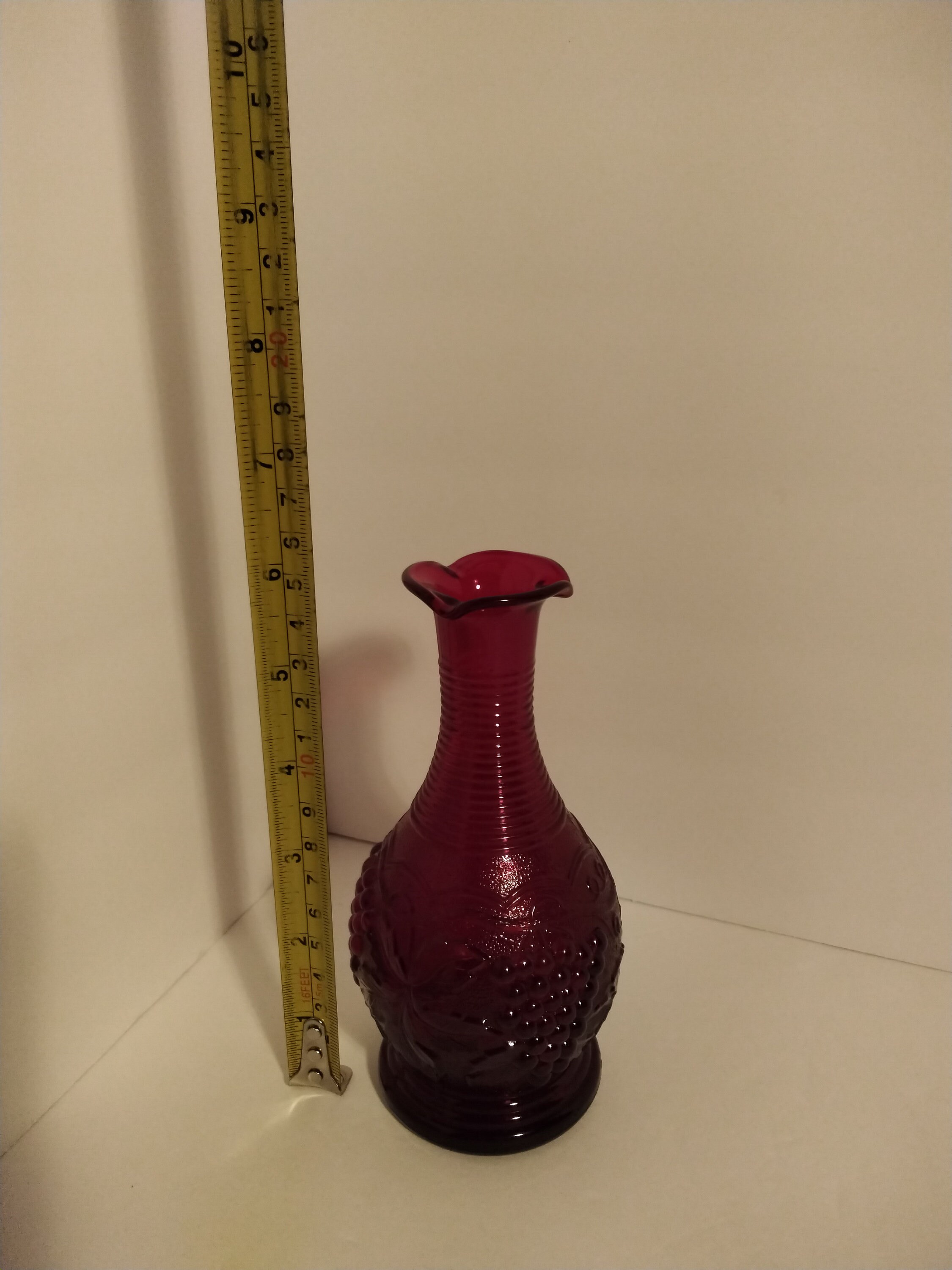 Imperial Glass Mid Century Modern Ruby Red Vase - Etsy