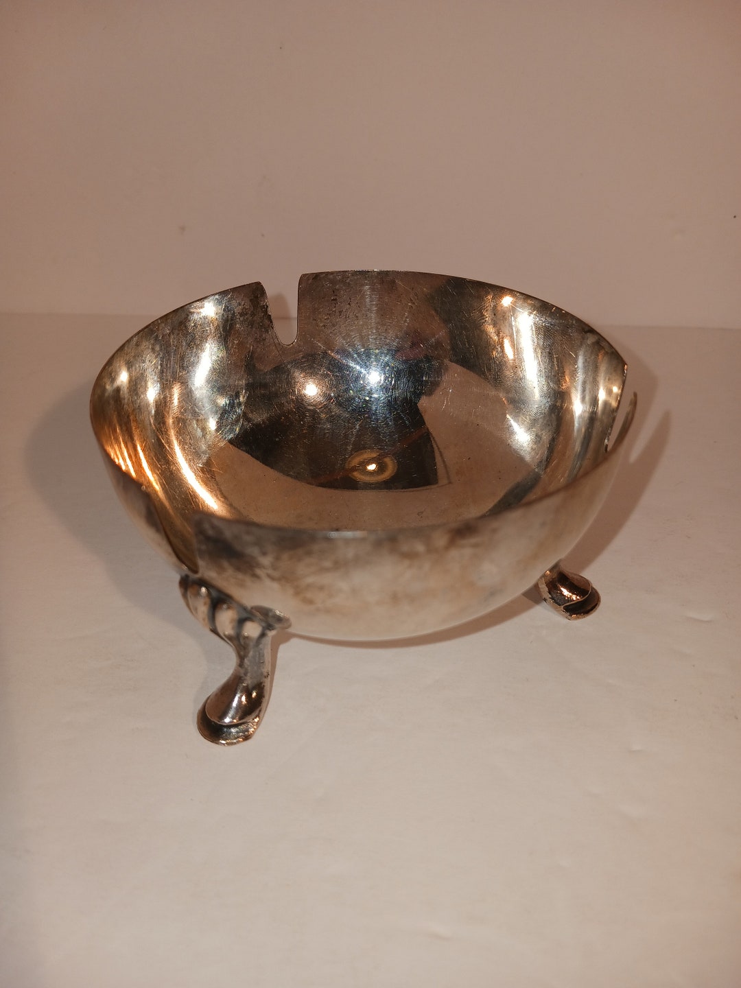 Cresent Silver Plate Ashtray - Etsy