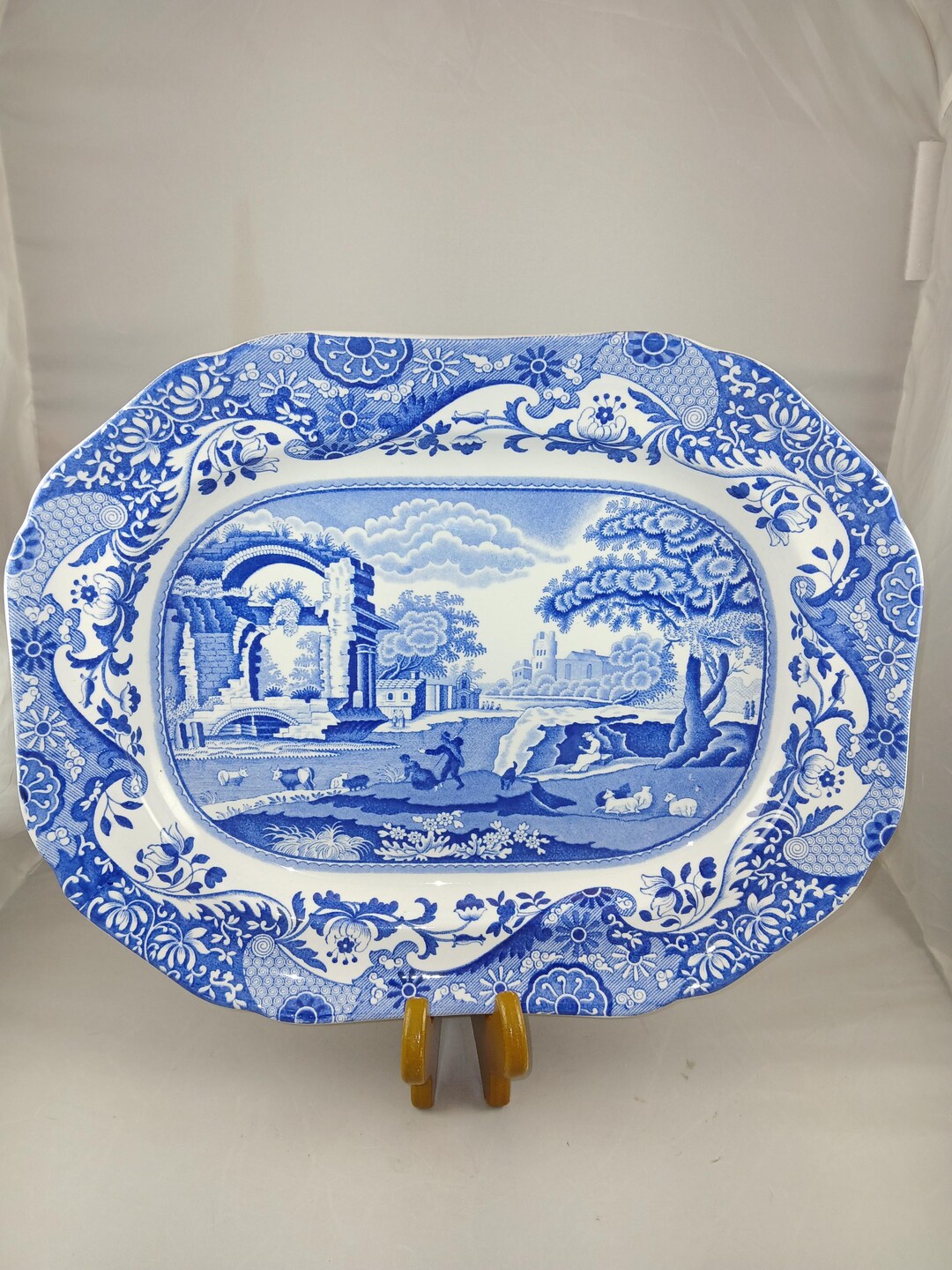Spode Blue Italian Platter - Etsy