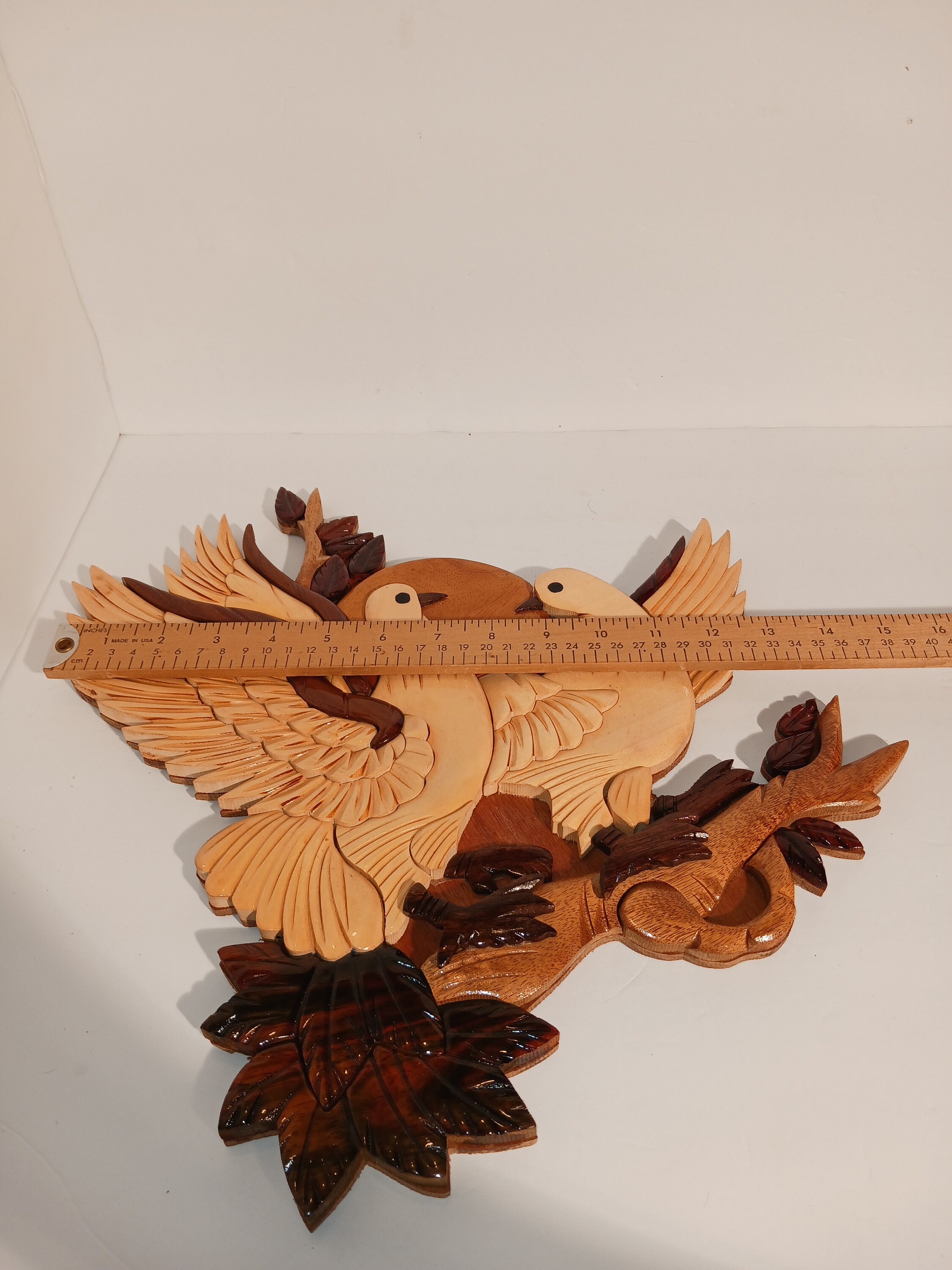 Intarsia Doves -- Wooden Hand Made - Etsy