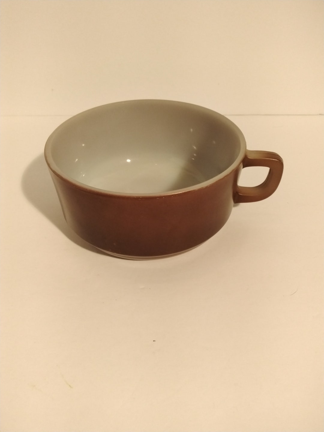 Anchor Hocking Oven Proof Handled Soup Bowl -- Brown - Etsy