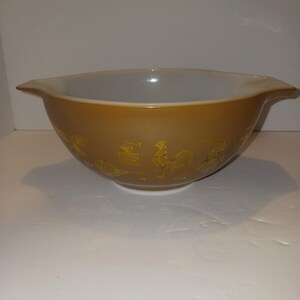 Vintage Pyrex Early American Pattern Cinderella Mixing Bowl #442 1 1/2 ...