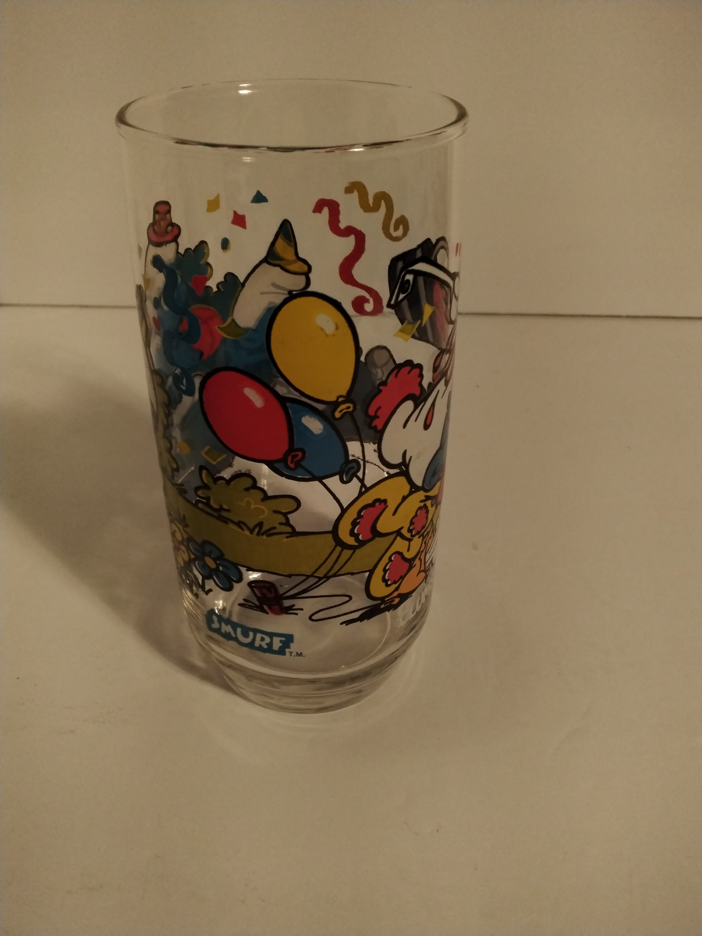 1983 Hardees Smurf Glass Clumsy Smurf - Etsy