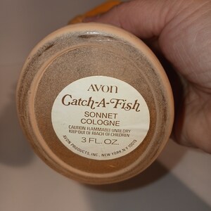 Avon Bottle "catch A Fish" Sonnet Cologne - Etsy