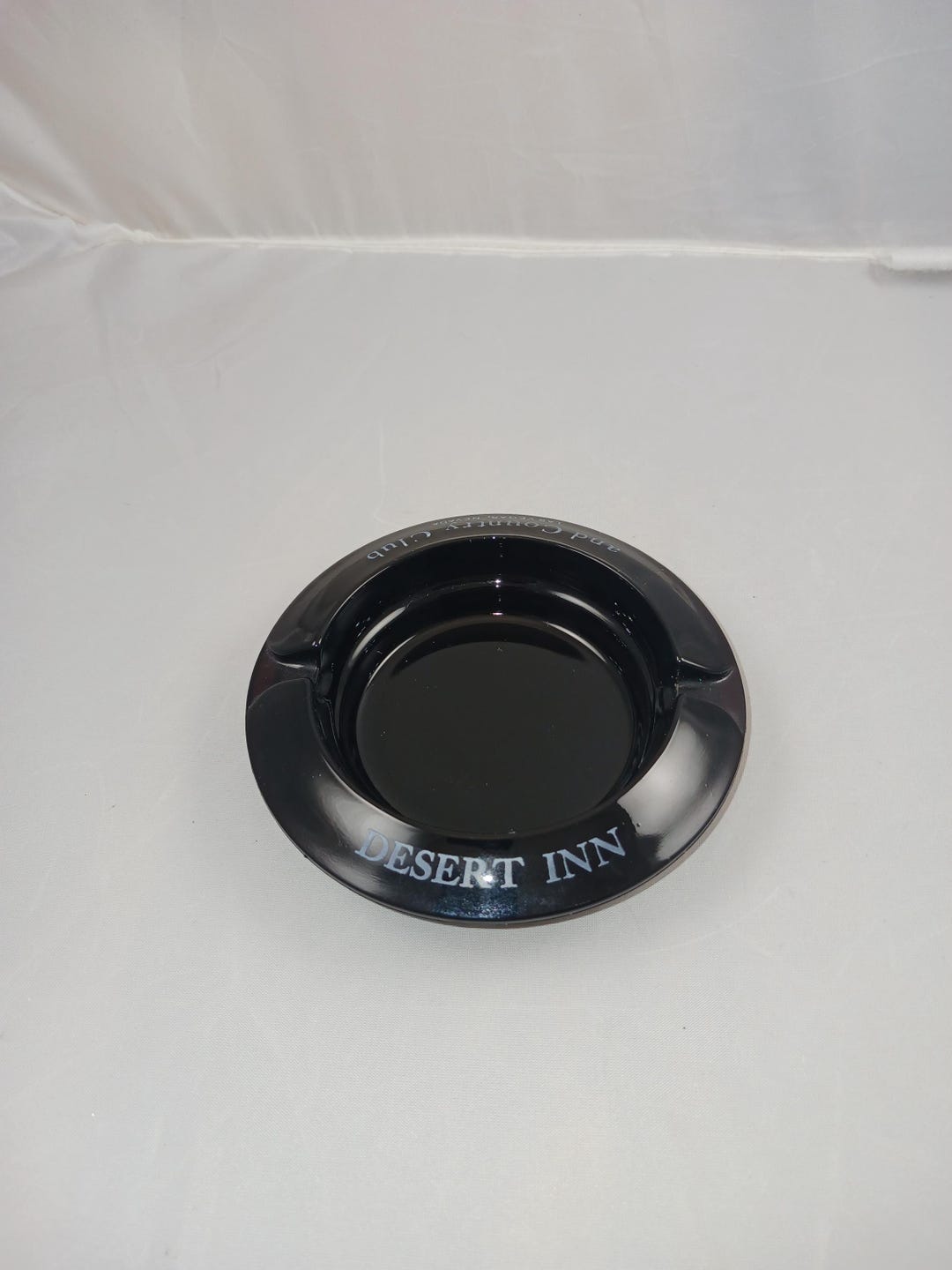 Desert Inn and Country Club Black Glass Ashtray - Etsy