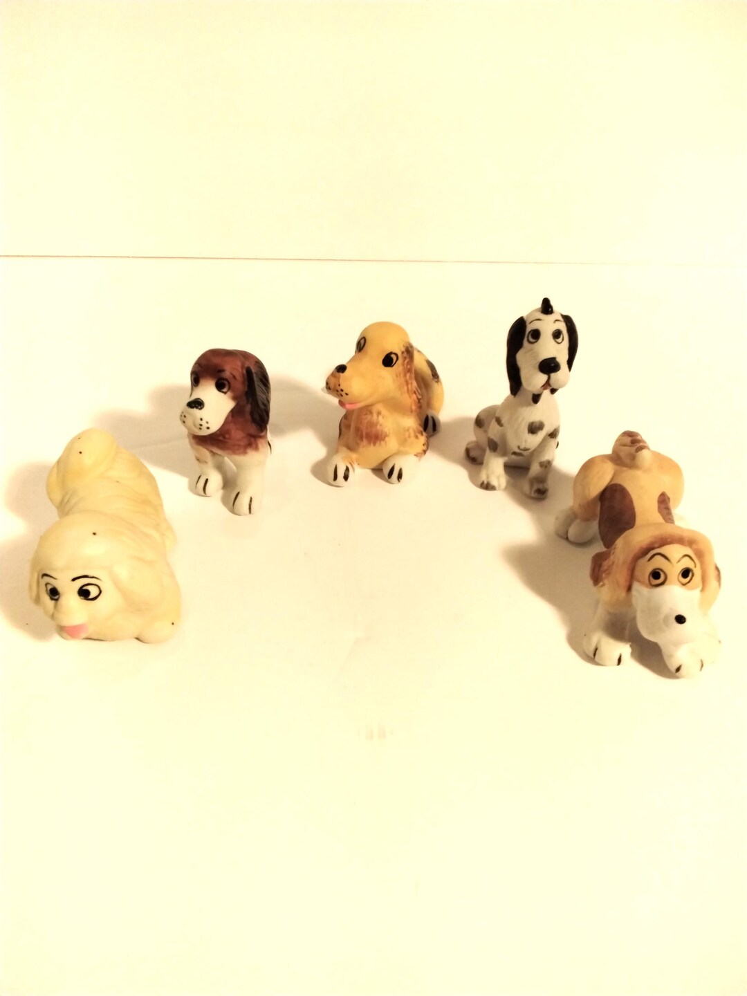 Vintage Artmark Cartoon Dog Figurines 5 Pcs - Etsy