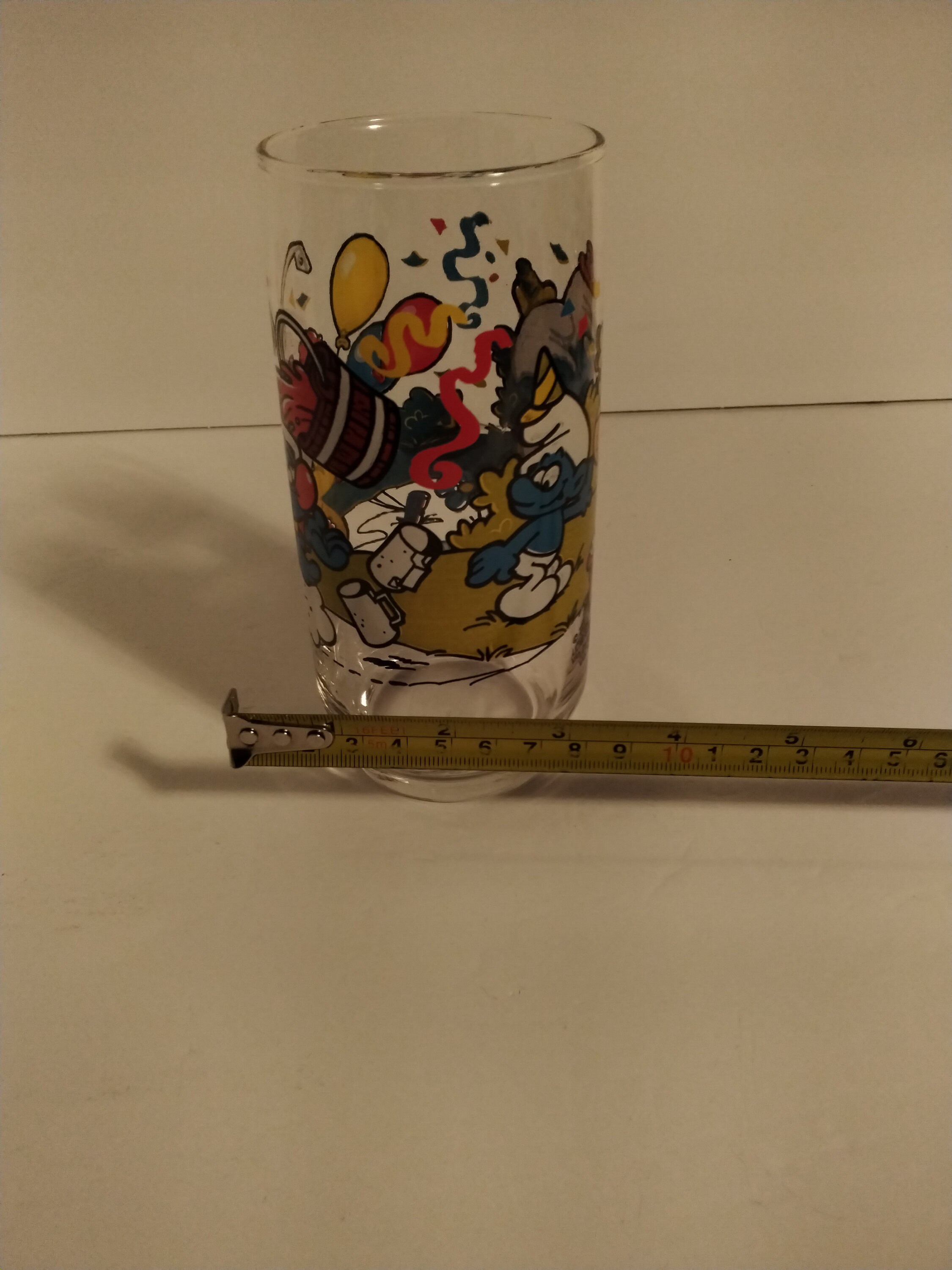 1983 Hardees Smurf Glass Clumsy Smurf - Etsy