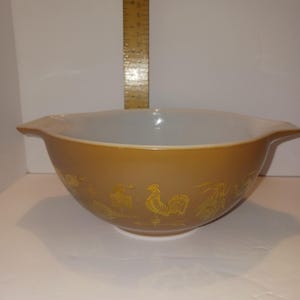 Vintage Pyrex Early American Pattern Cinderella Mixing Bowl #442 1 1/2 ...