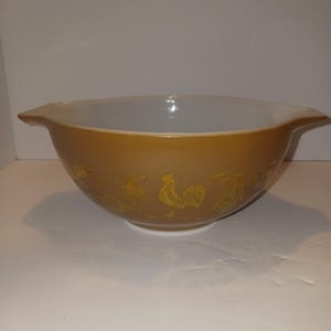 Vintage Pyrex Early American Pattern Cinderella Mixing Bowl #442 1 1/2 ...
