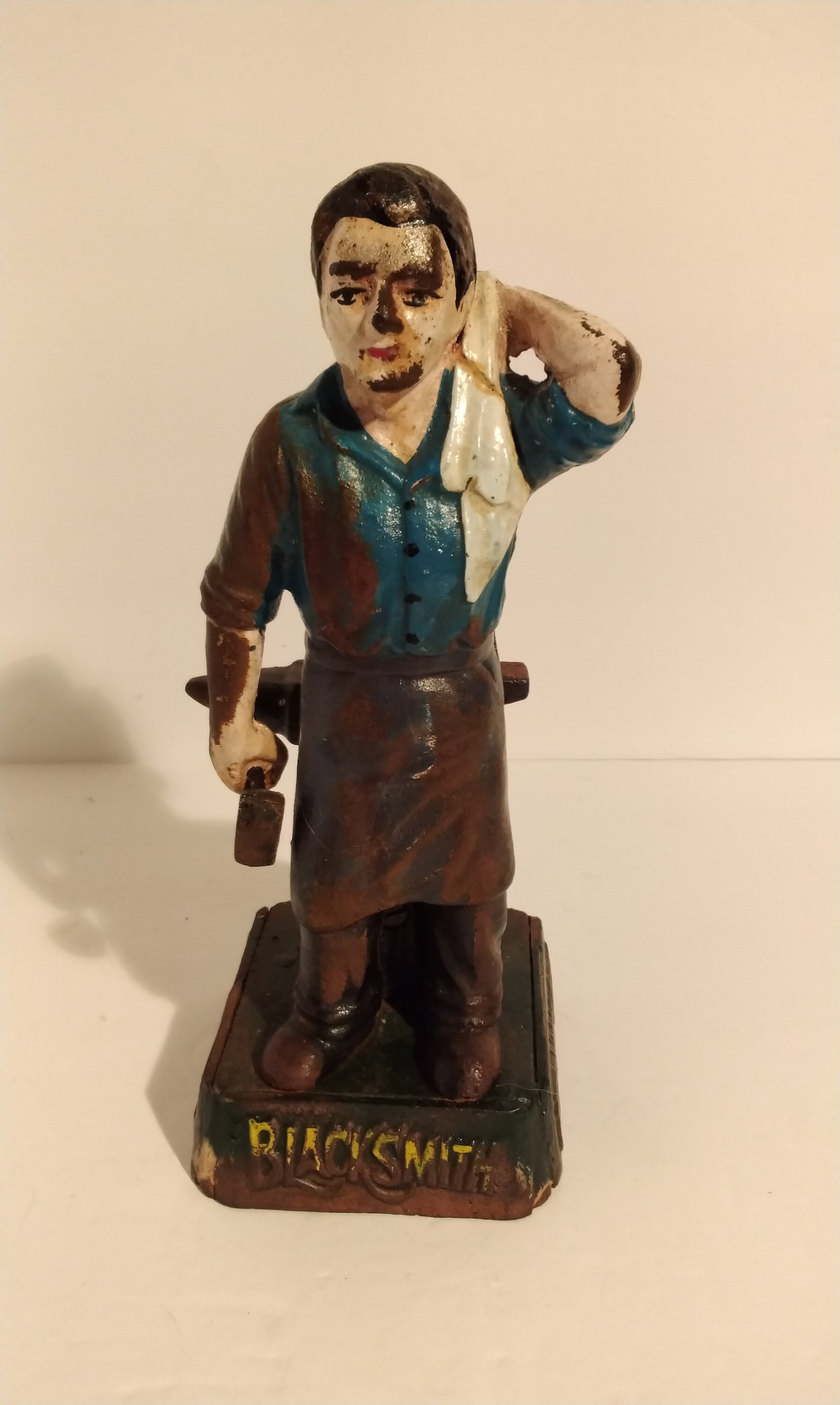 Antique RARE Cast Iron Blacksmith Doorstop or Statue - Etsy