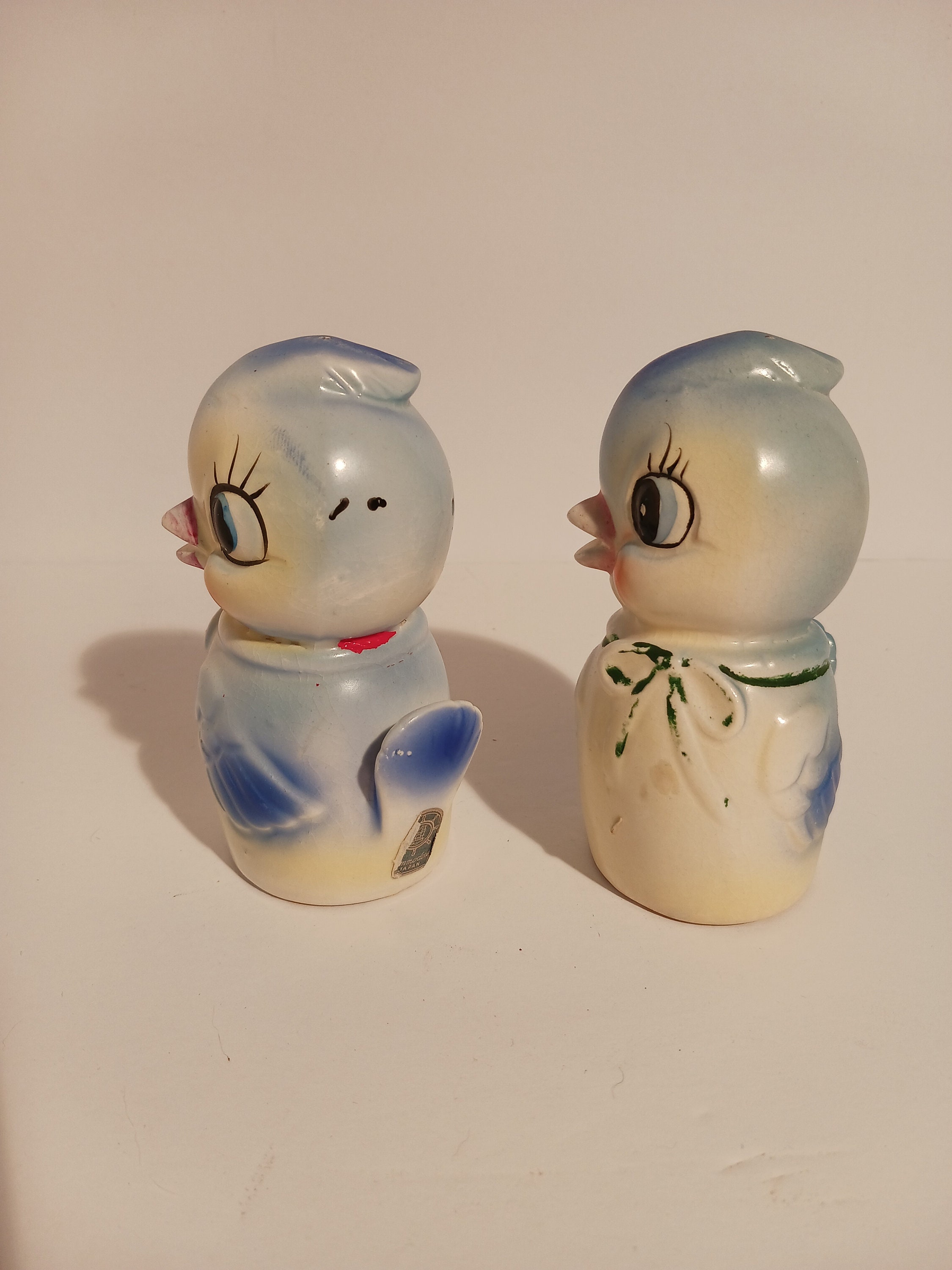 Vintage Commodore Blue Bird Salt and Pepper Have Chatterbox - Etsy