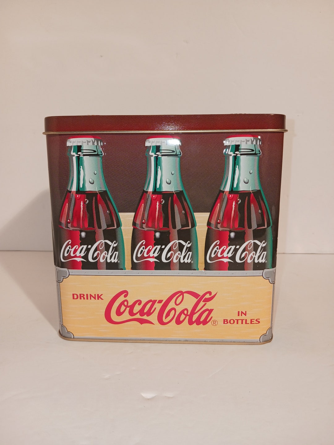 1999 Coca Cola Tin Box With Carry Handle - Etsy