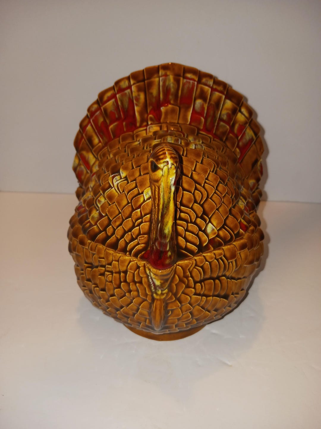 MCM Lidded Turkey Dish Beautiful Retro Glazing - Etsy