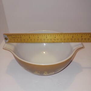 Vintage Pyrex Early American Pattern Cinderella Mixing Bowl #442 1 1/2 ...