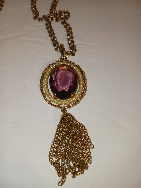 Elegant Gold Tone Avon Costume Jewelry Necklace With … - Gem