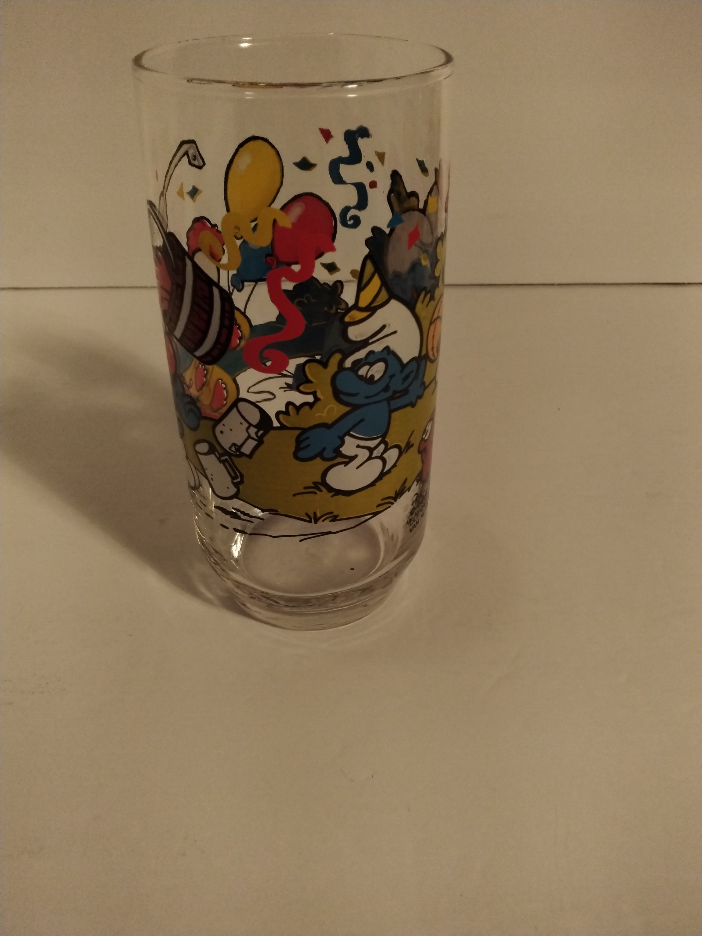 1983 Hardees Smurf Glass Clumsy Smurf - Etsy