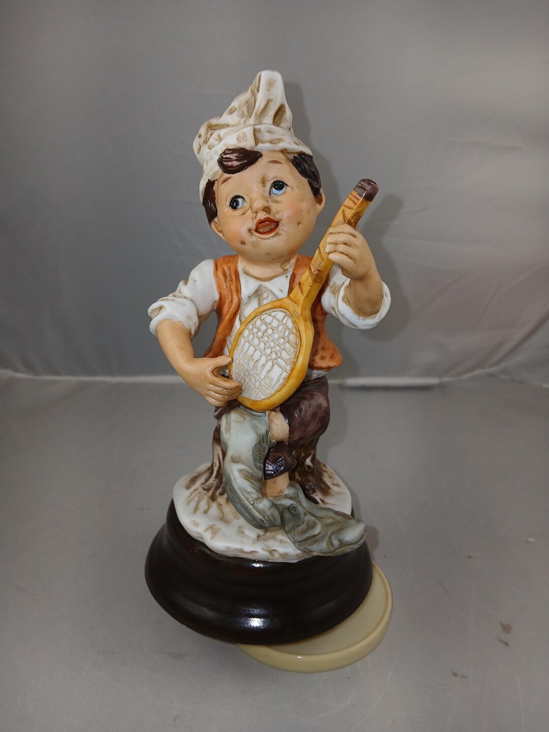 Music Box -- Boy With Racket - Etsy