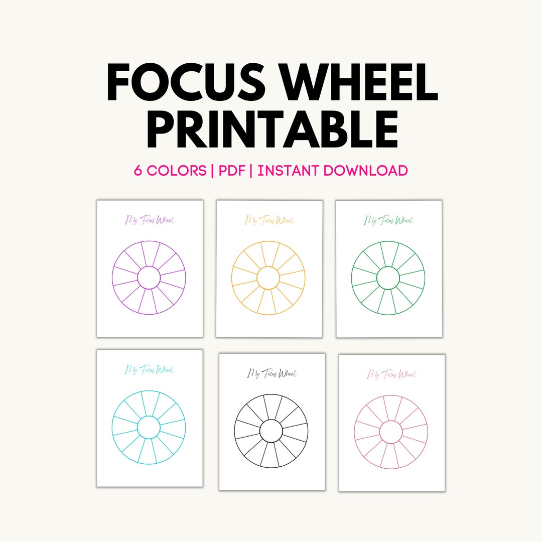 Focus Wheel, Law of Attraction, Manifesting Focus Wheel, Law of ...
