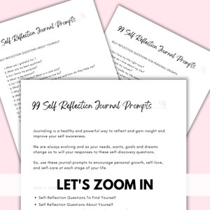 99 Self Reflection, Personal Growth Journal Prompts | Self Discovery ...