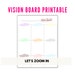 Vision Board Printable | Focus Board Printable | Vision Board PDF ...