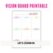 Vision Board Printable | Focus Board Printable | Vision Board PDF ...