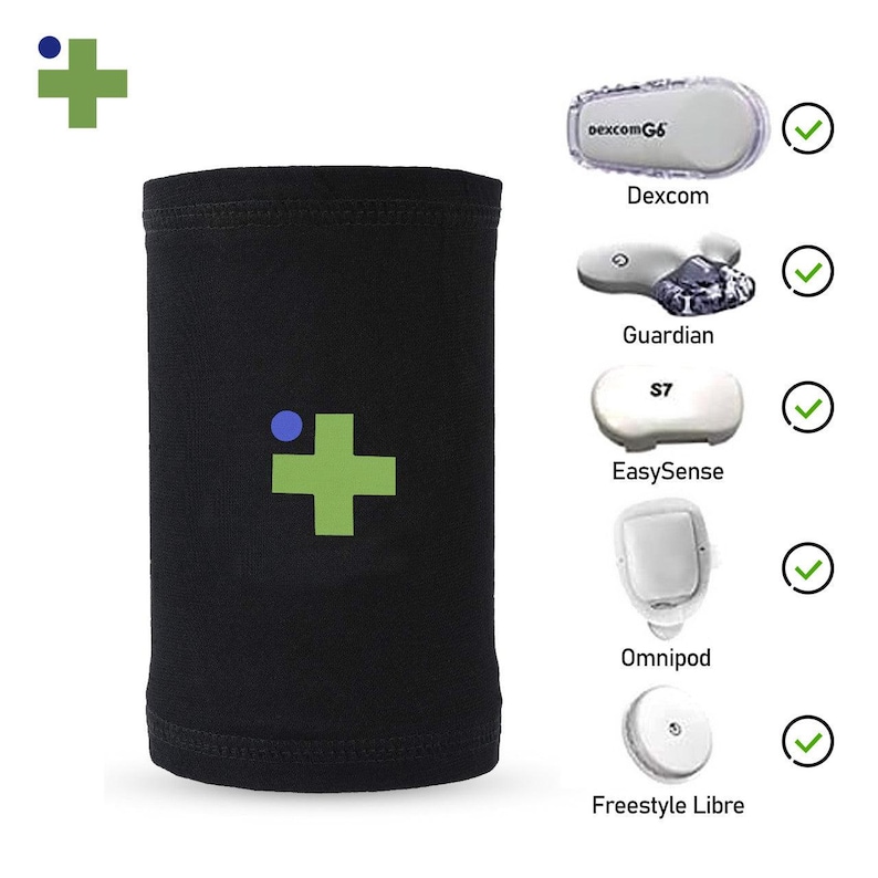 Overt Sensor Armband - Fits All CGM Devices - Kids & Adults - Black ...