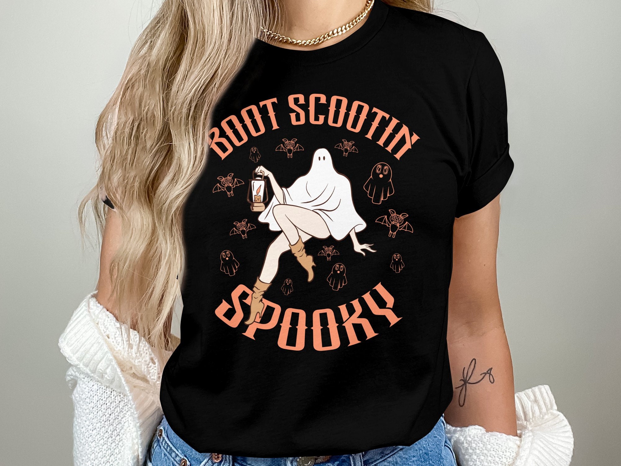 Boot Scootin Spooky Svg, Western Halloween Svg, Cowgirl Halloween Svg ...