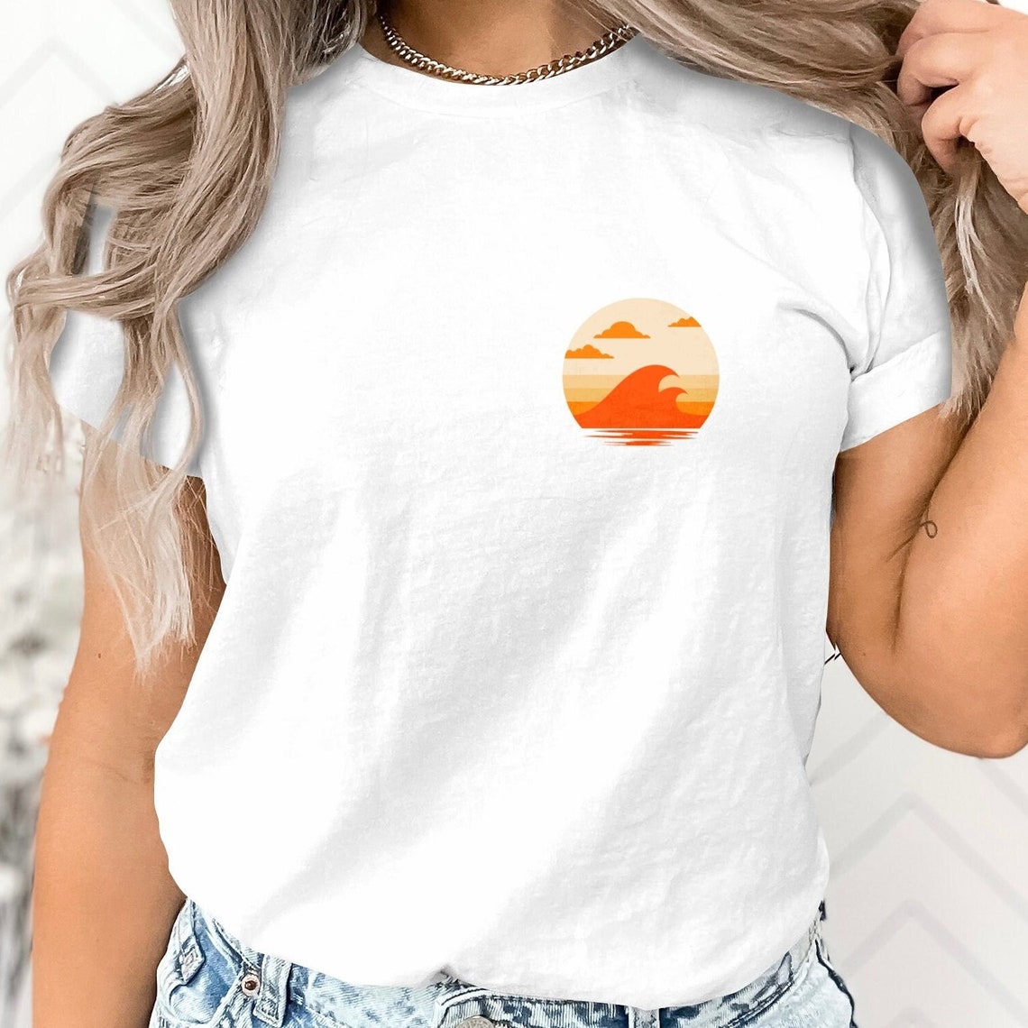 Retro Sunset Shirt, Retro Sunset Summer Shirt, Retro Sunset Beach Shirt ...