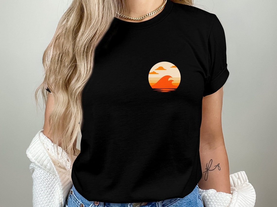 Retro Sunset Shirt, Retro Sunset Summer Shirt, Retro Sunset Beach Shirt ...